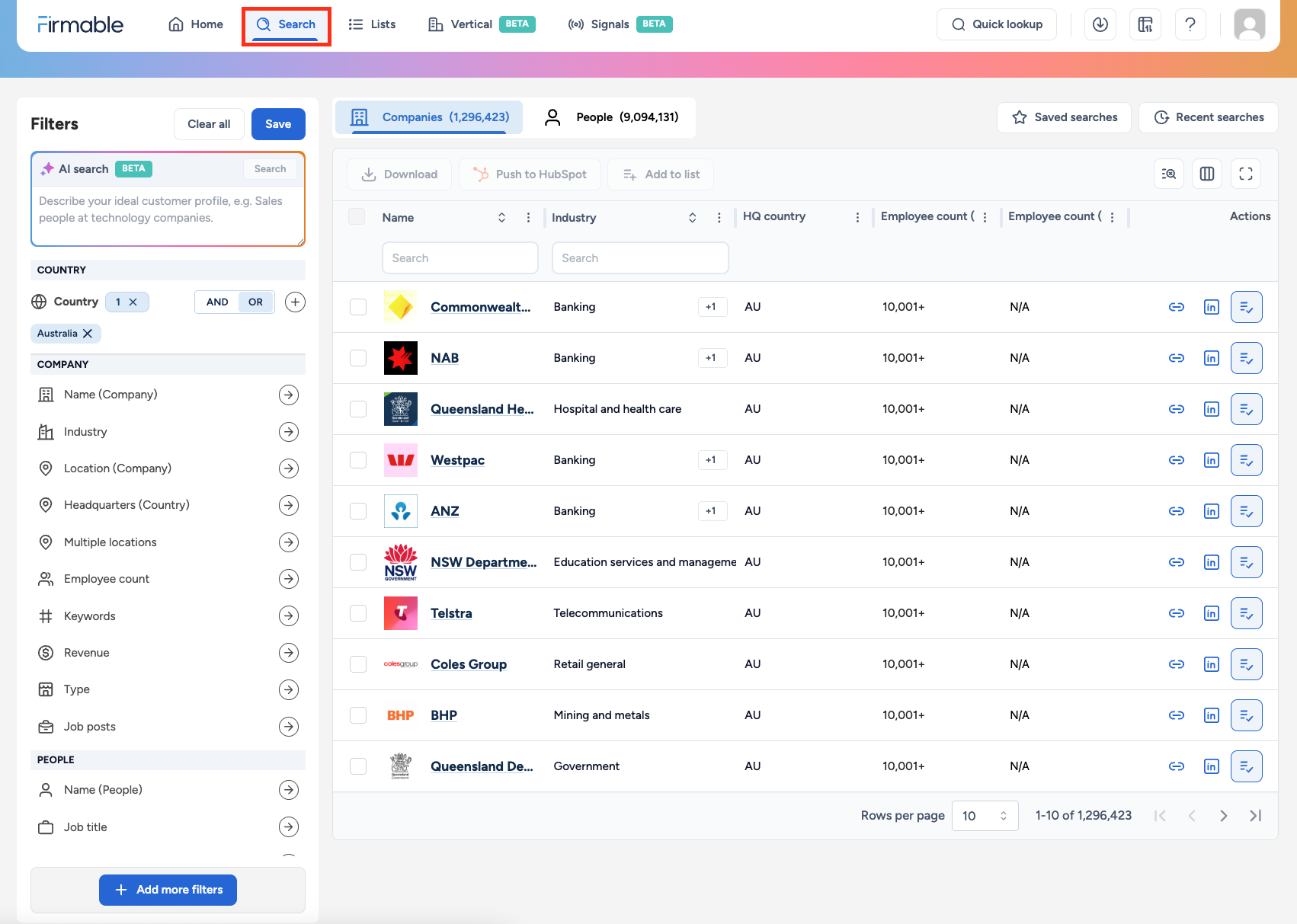 How to navigate Firmable