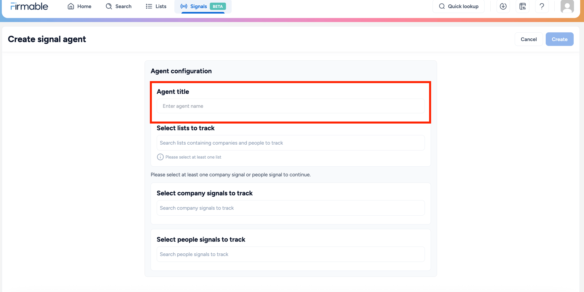 What are Signals (beta) and how to create Signal agents